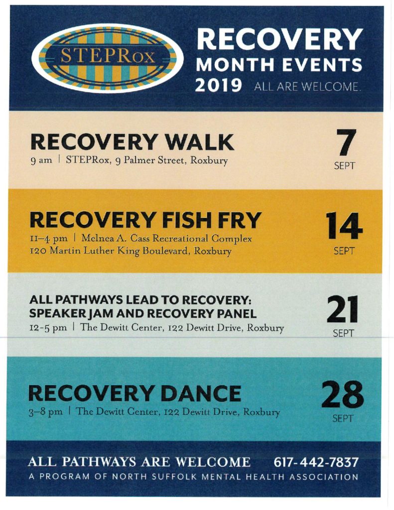 Recovery Month Flyer 2019 Page 001 Madison Park Development Corporation