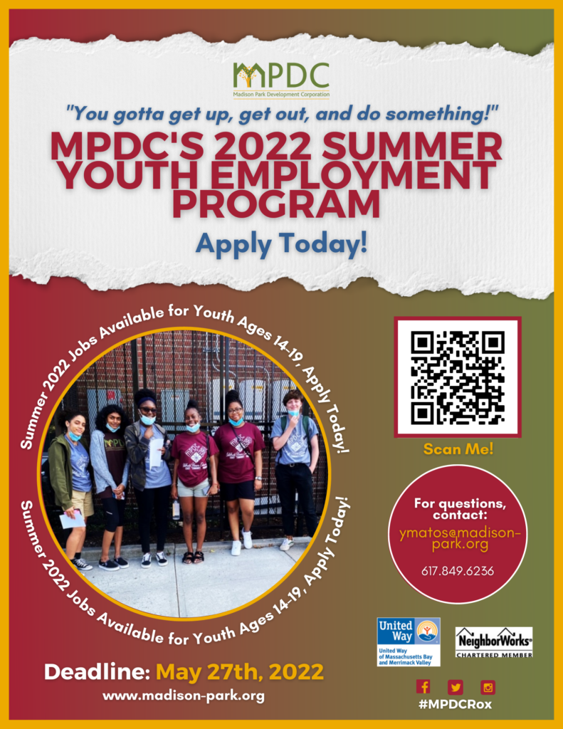 MPDC's Summer Youth Employment Program Application - Madison Park ... MPDC's Summer Youth Employment Program Application - Madison Park ...