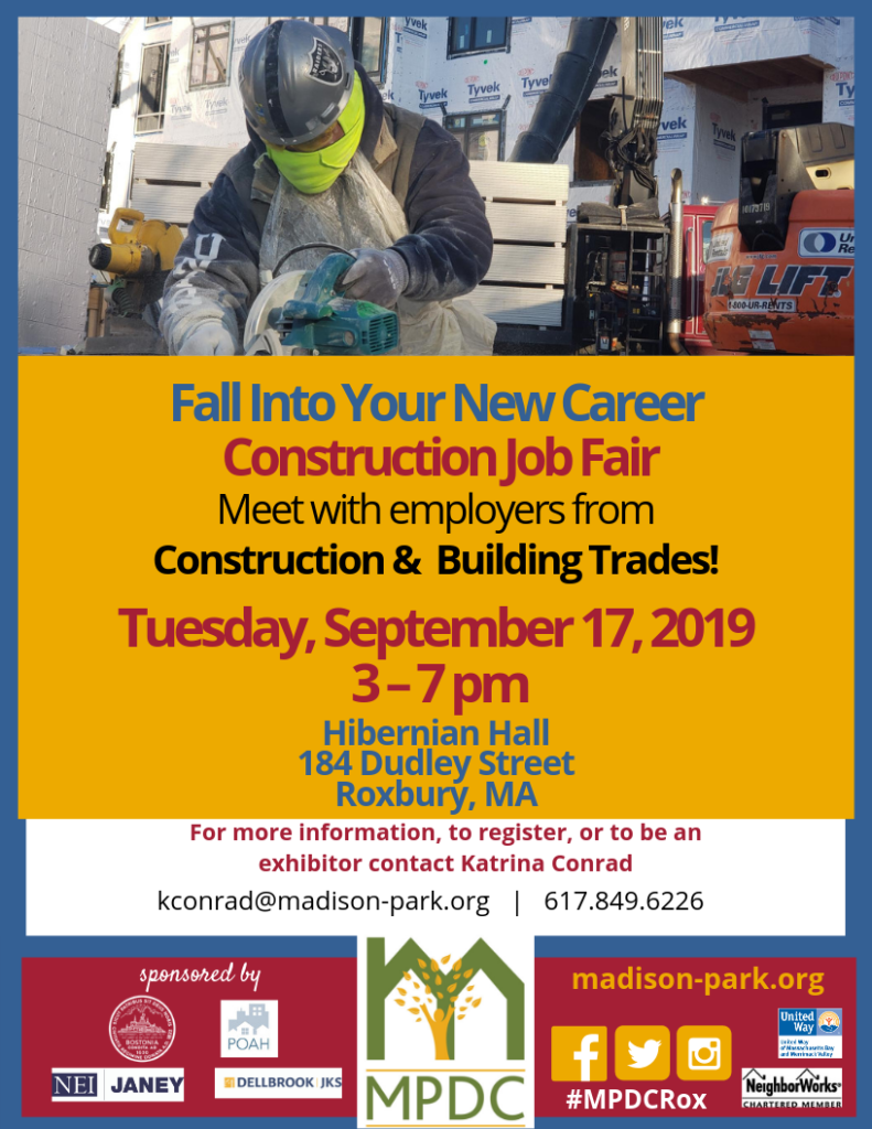Fall Into Your New Career-MPDC's Construction Job Fair - Madison Park ...