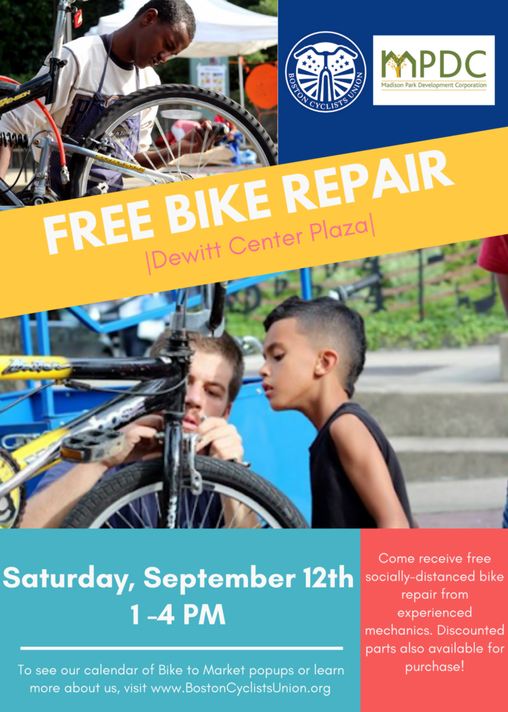 Free Bike Repair - Madison Park Development Corporation