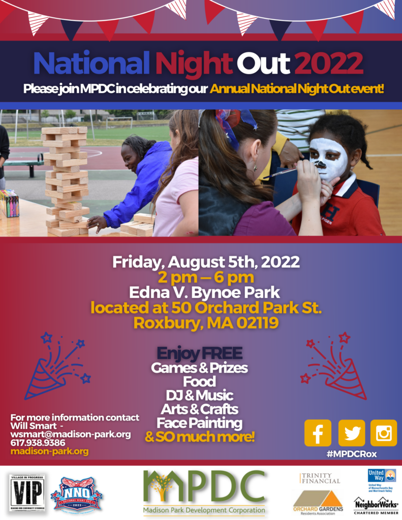 Don't miss MPDC's National Night Out 2022! - Madison Park Development ...