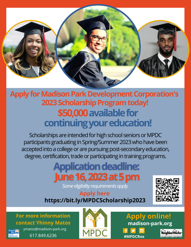 MPDC's 2023 Scholarship Program (APPLICATIONS OPEN NOW!) - Madison Park ... MPDC's 2023 Scholarship Program (APPLICATIONS OPEN NOW!) - Madison Park ...