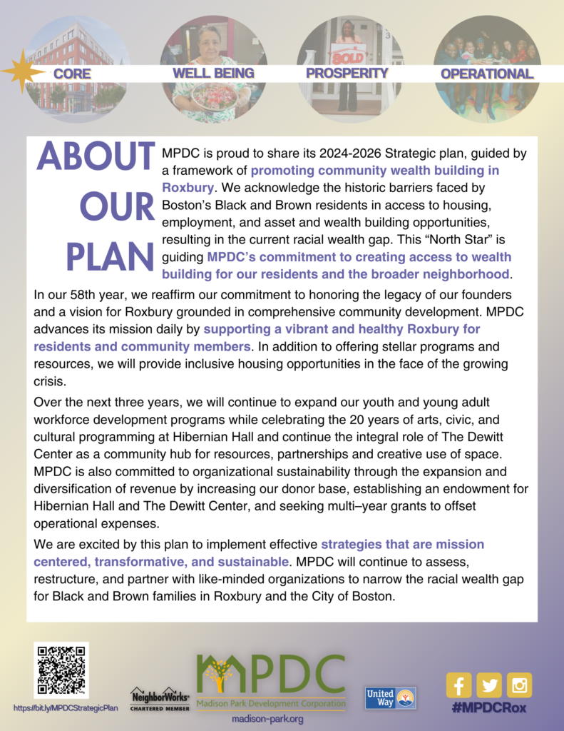 MPDC's 2024 - 2026 Strategic Plan - Madison Park Development Corporation