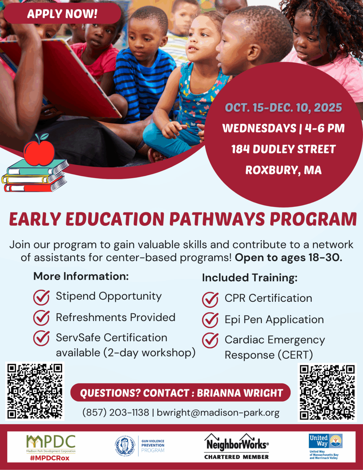 MPDC's Early Education Pathways Program - Madison Park Development ...