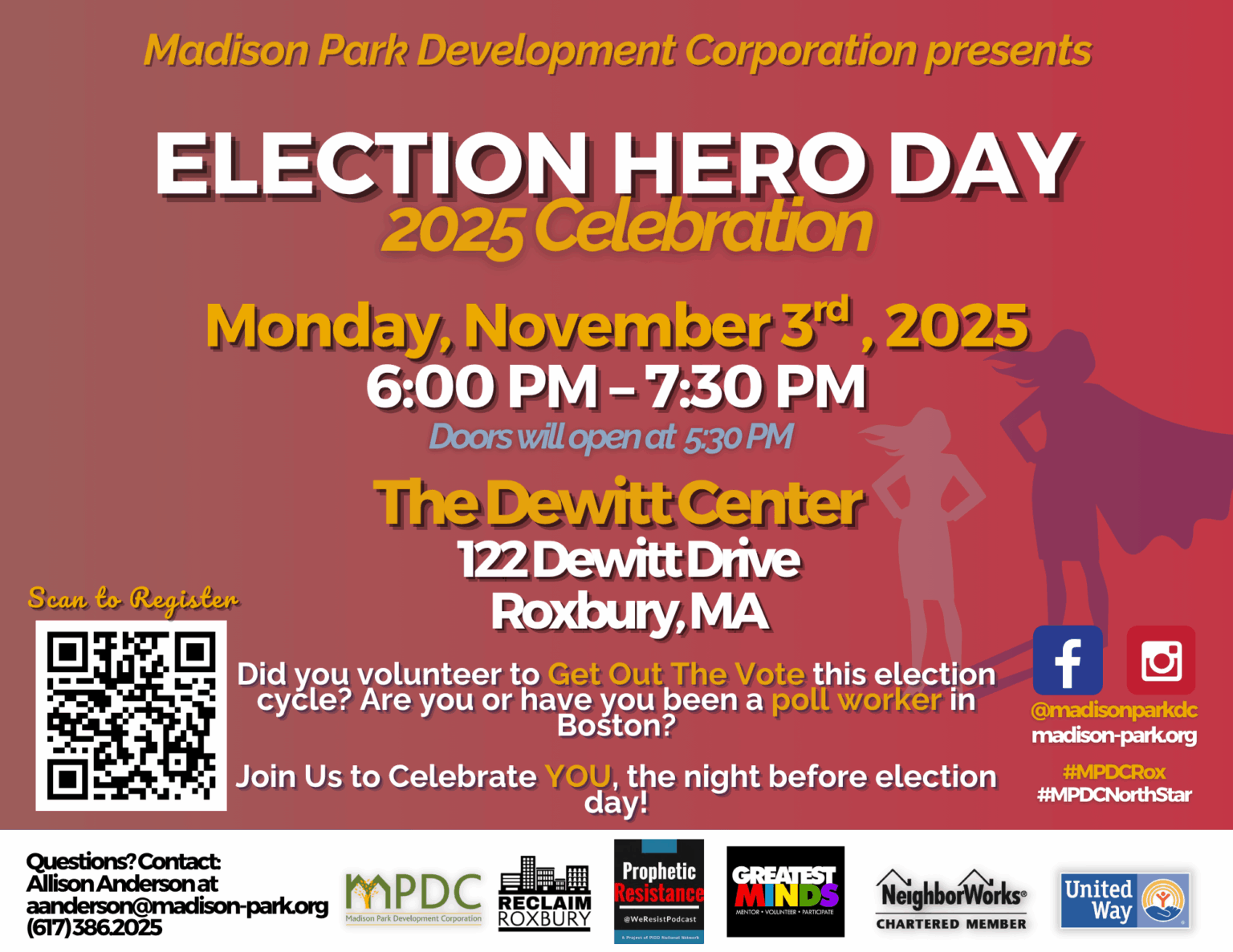 MPDC's Election Hero Day - Madison Park Development Corporation